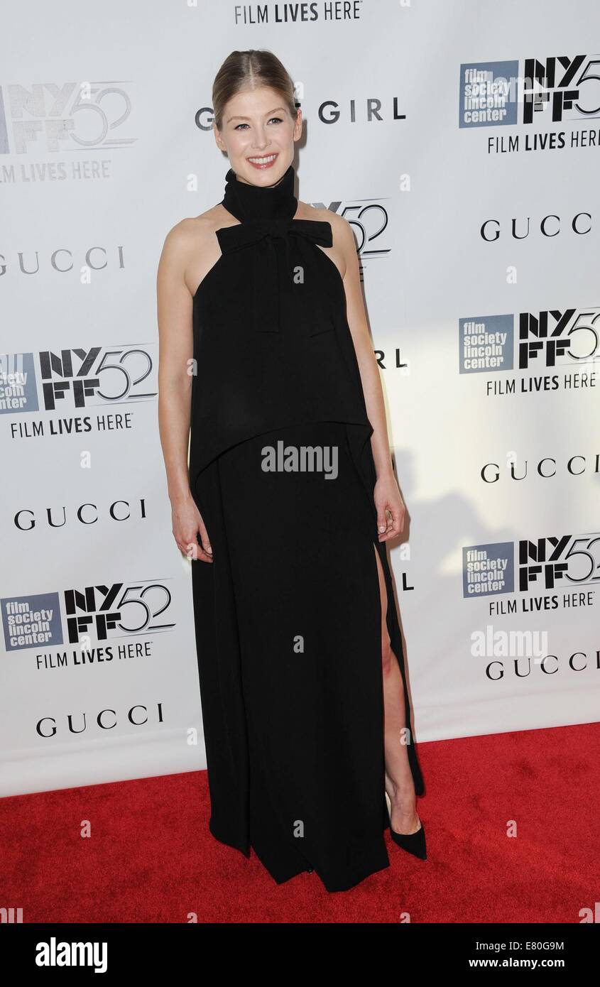 New York, NY, USA. 26th Sep, 2014. Rosamund Pike at arrivals for GONE ...
