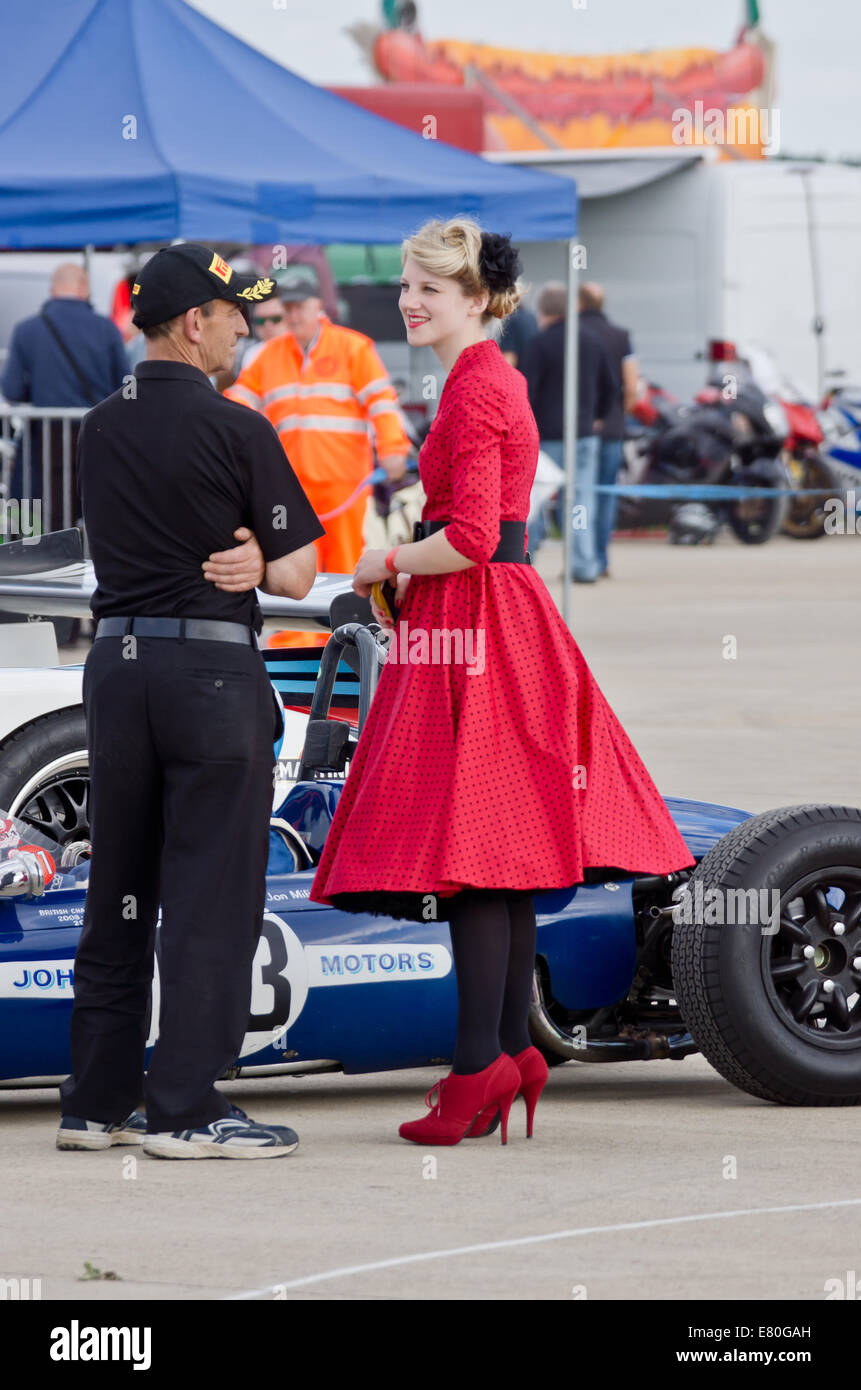 The Footman James Classic 'Piston & Props'. A pretty girl in vintage ...