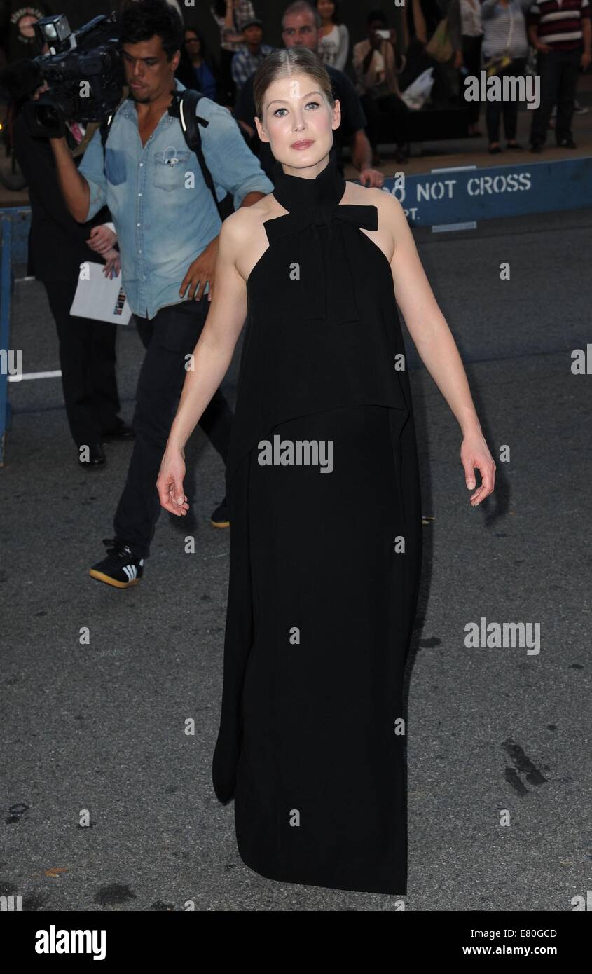 New York, NY, USA. 26th Sep, 2014. Rosamund Pike at arrivals for GONE ...
