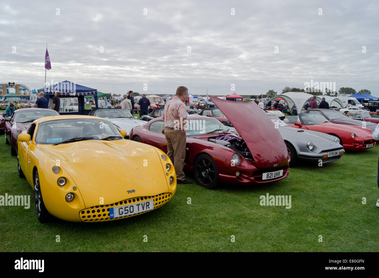 The Footman James Classic 'Piston & Props'. TVR sports cars on display ...