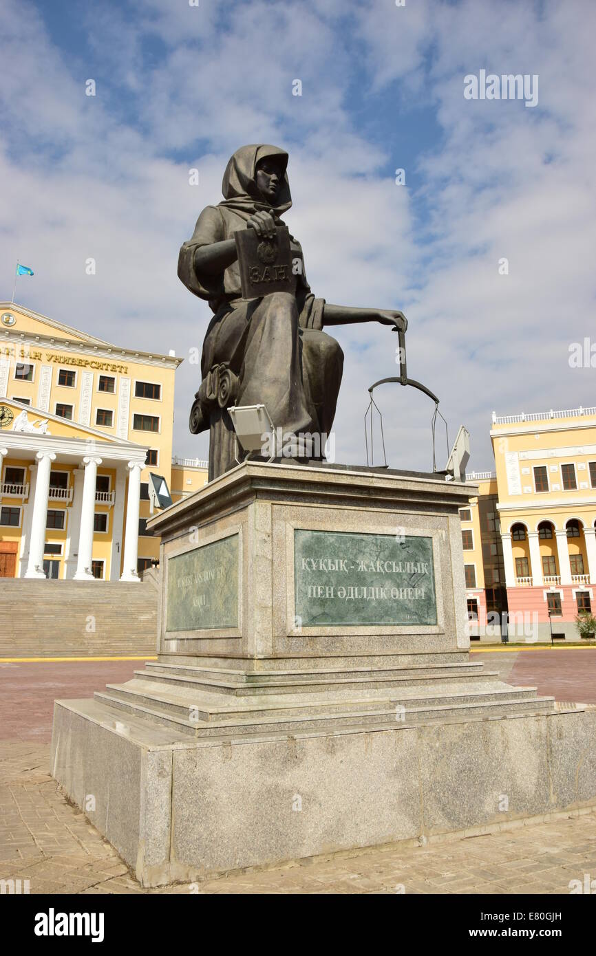 Statue of the Femida in Astana, Kazakhstan Stock Photo - Alamy