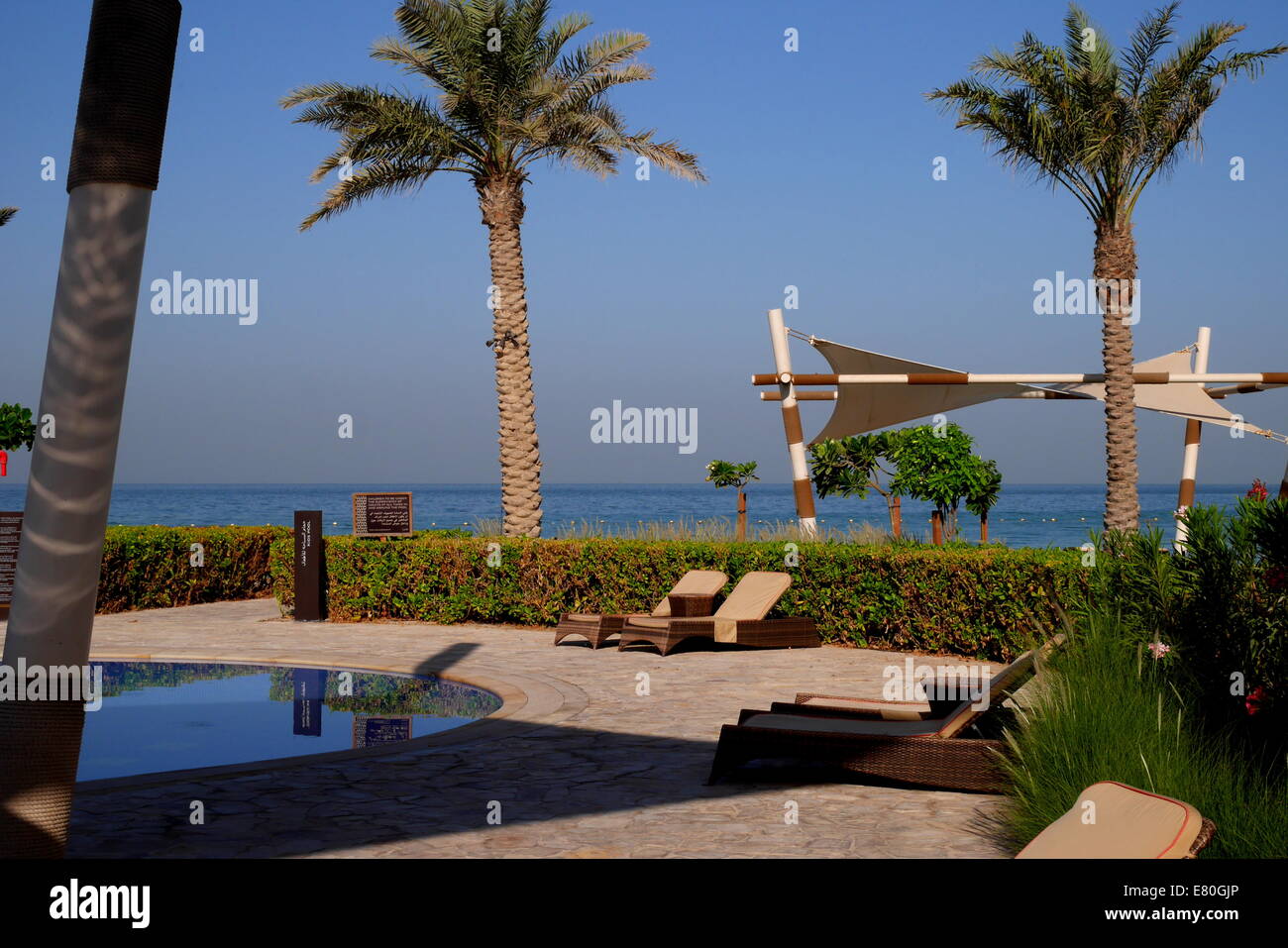 Children's pool at the beach resort of the Hotel Sofitel, Zallaq ...