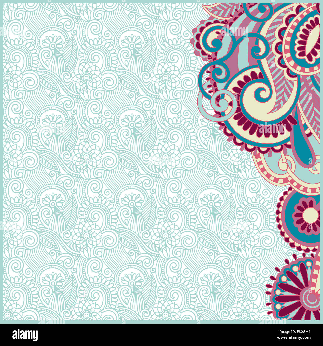 ornate card announcement Stock Photo - Alamy