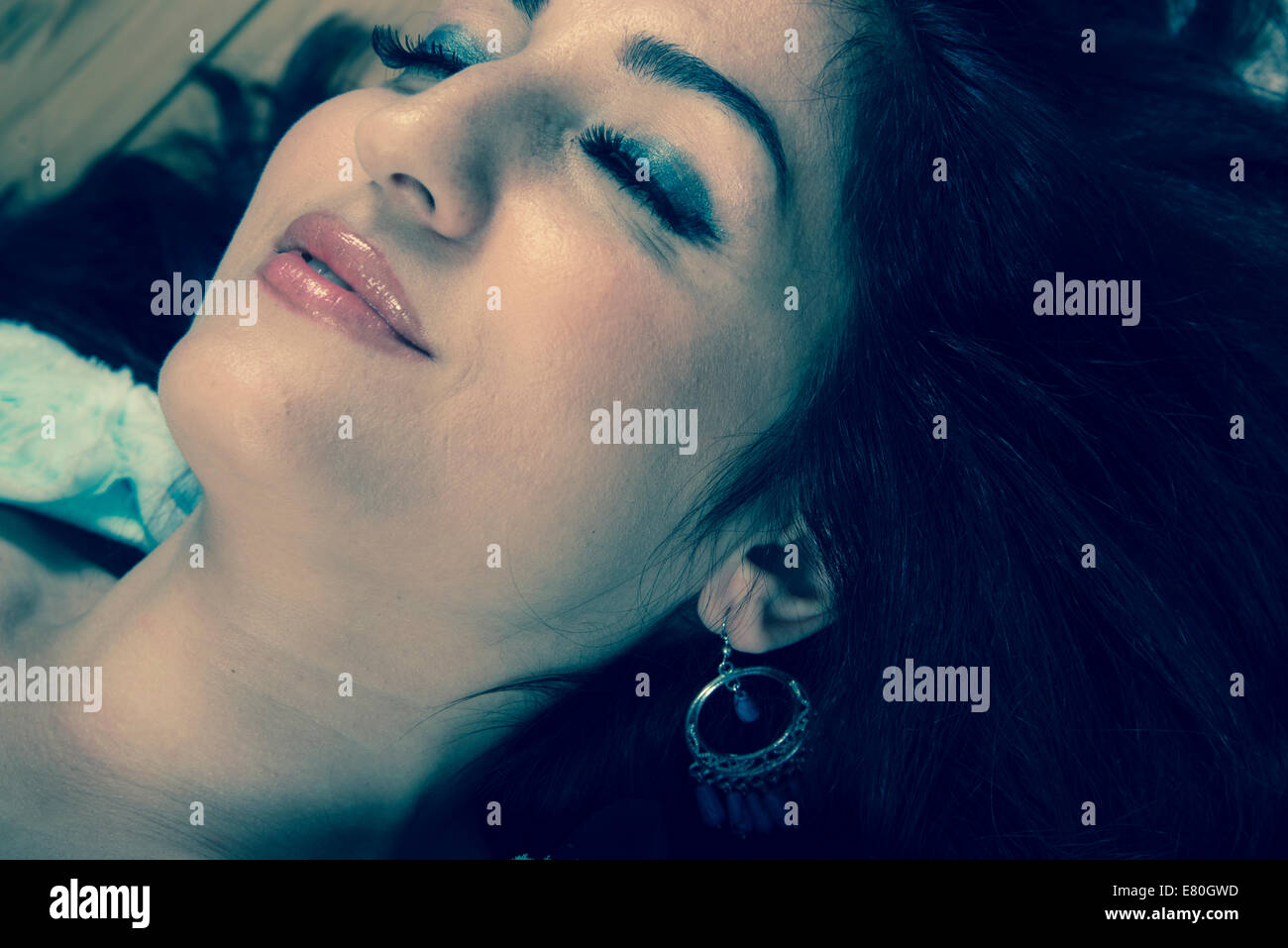 Happy looking woman Stock Photo - Alamy