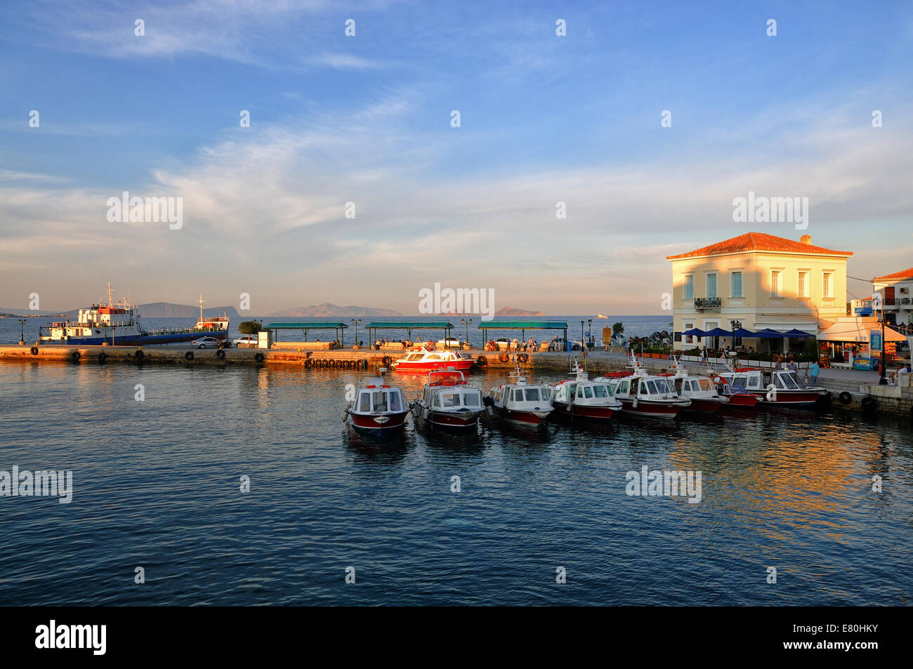 Spetses old port hi-res stock photography and images - Alamy