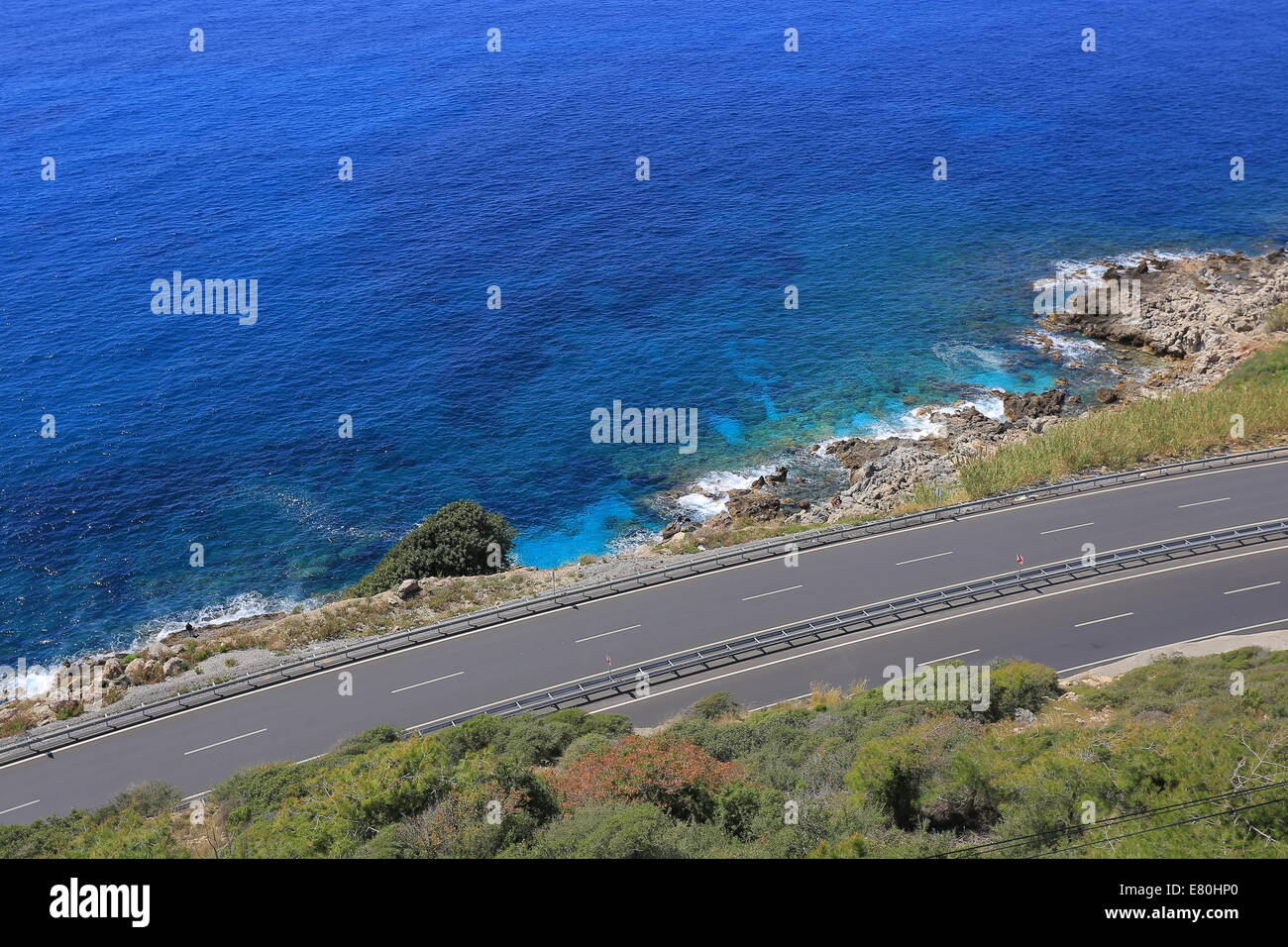 Road along the sea Stock Photo - Alamy