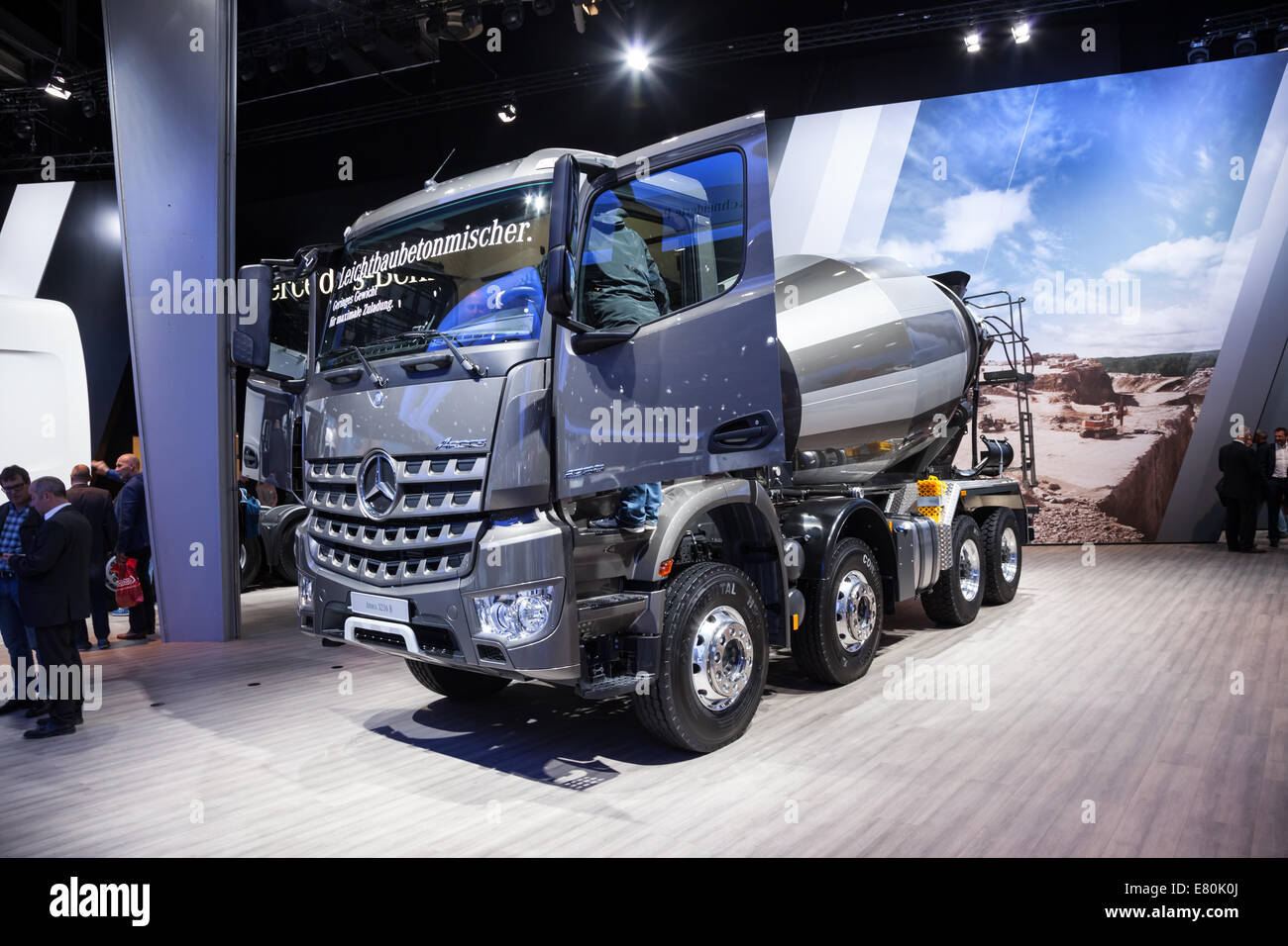 Mercedes Benz Arocs 3236 B concrete mixer truck at the 65th IAA ...