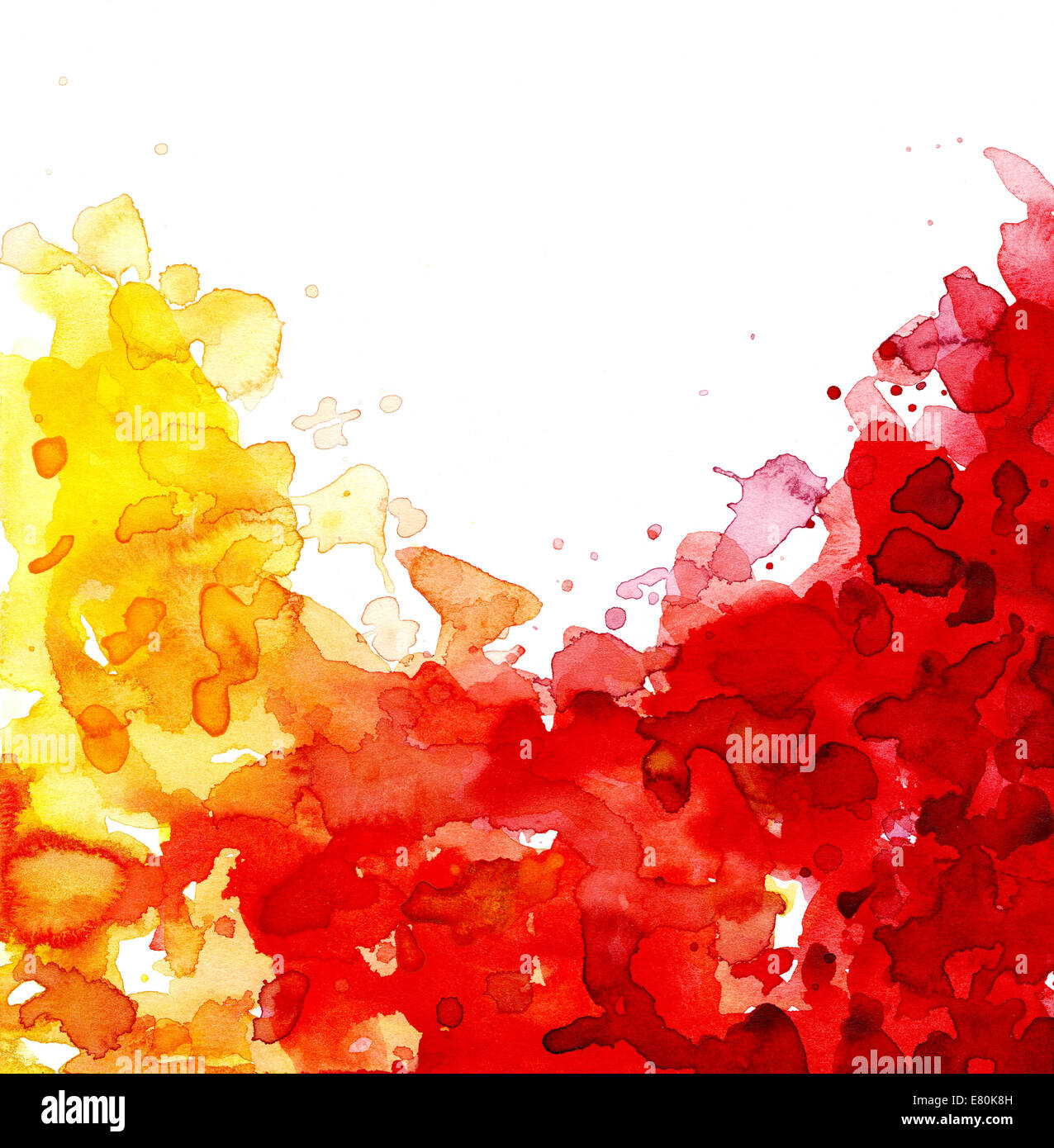 Warm watercolor colors Stock Photo - Alamy