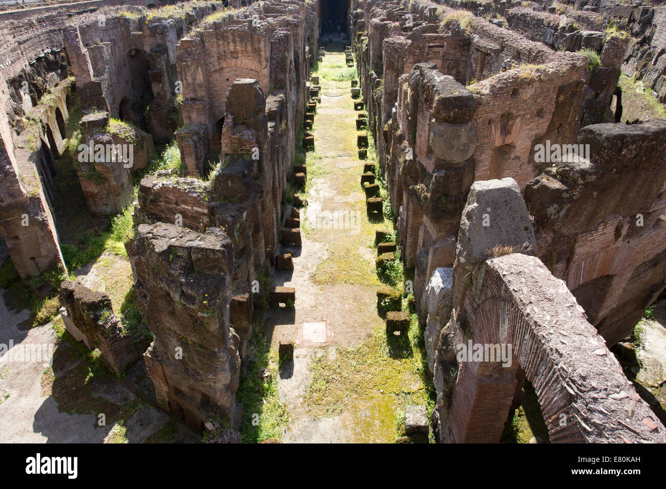 Interior view of the Colosseum, Italy Stock Photo - Alamy