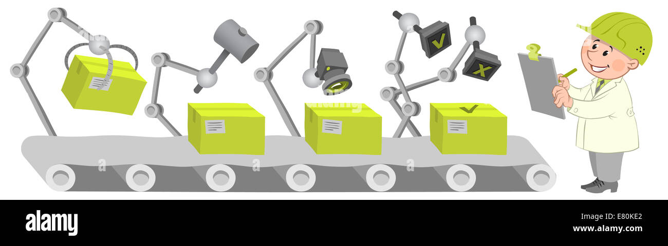 Workers at the factory operation Stock Photo - Alamy