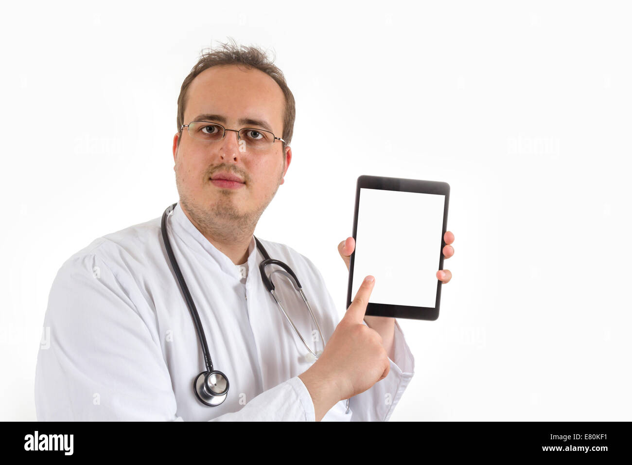 Male doctor presenting health data hi-res stock photography and images ...