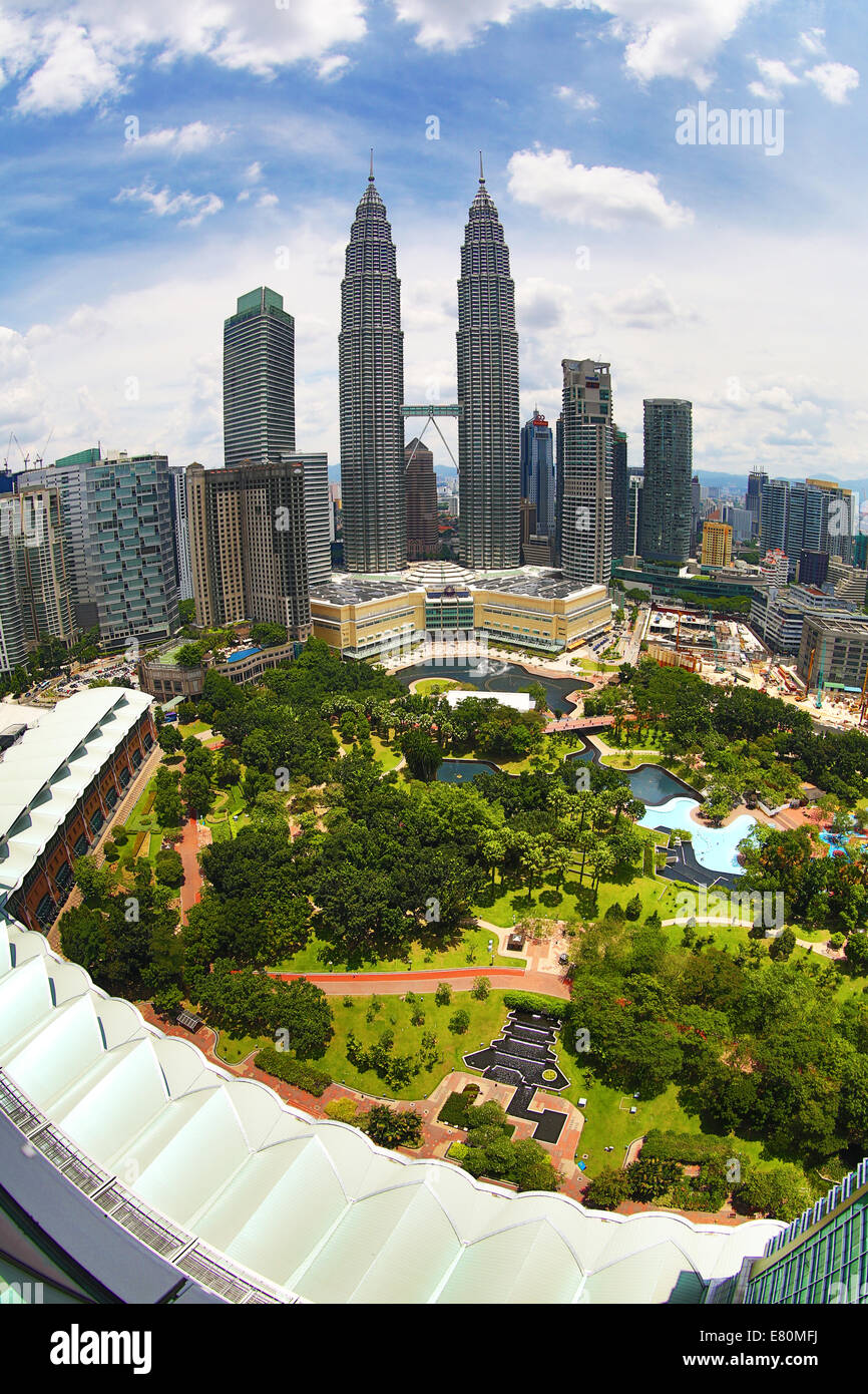 Petronas Twin Towers at KLCC in Kuala Lumpur, Malaysia Stock Photo - Alamy