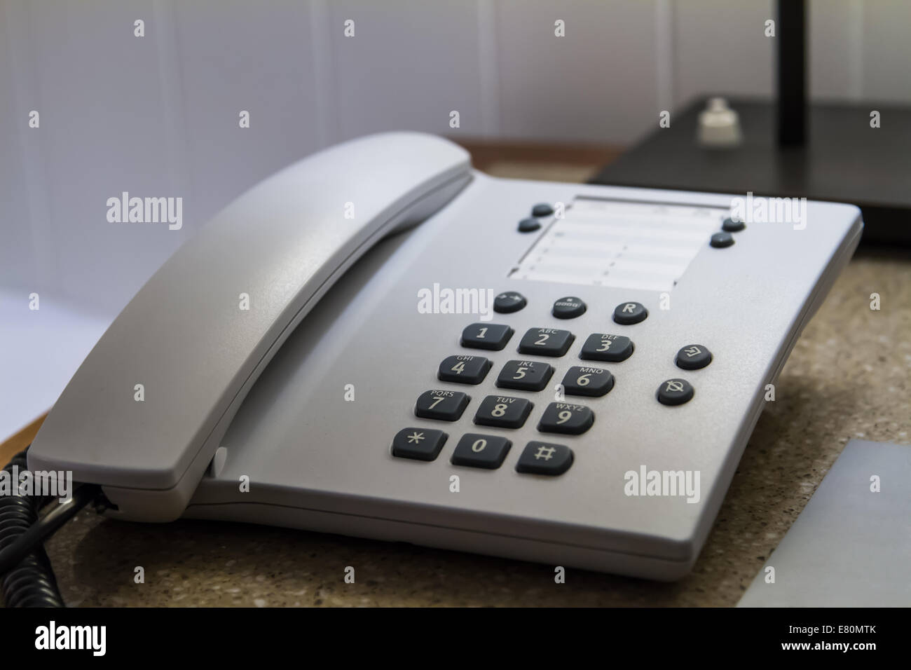 Telephone for customer service in hotel room Stock Photo - Alamy