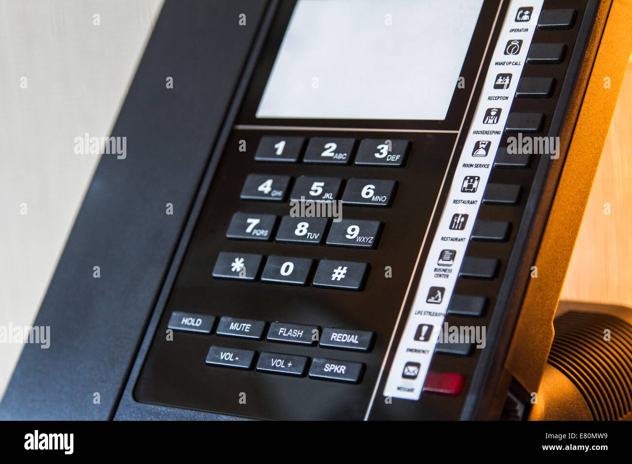 Telephone for customer service in hotel room Stock Photo - Alamy