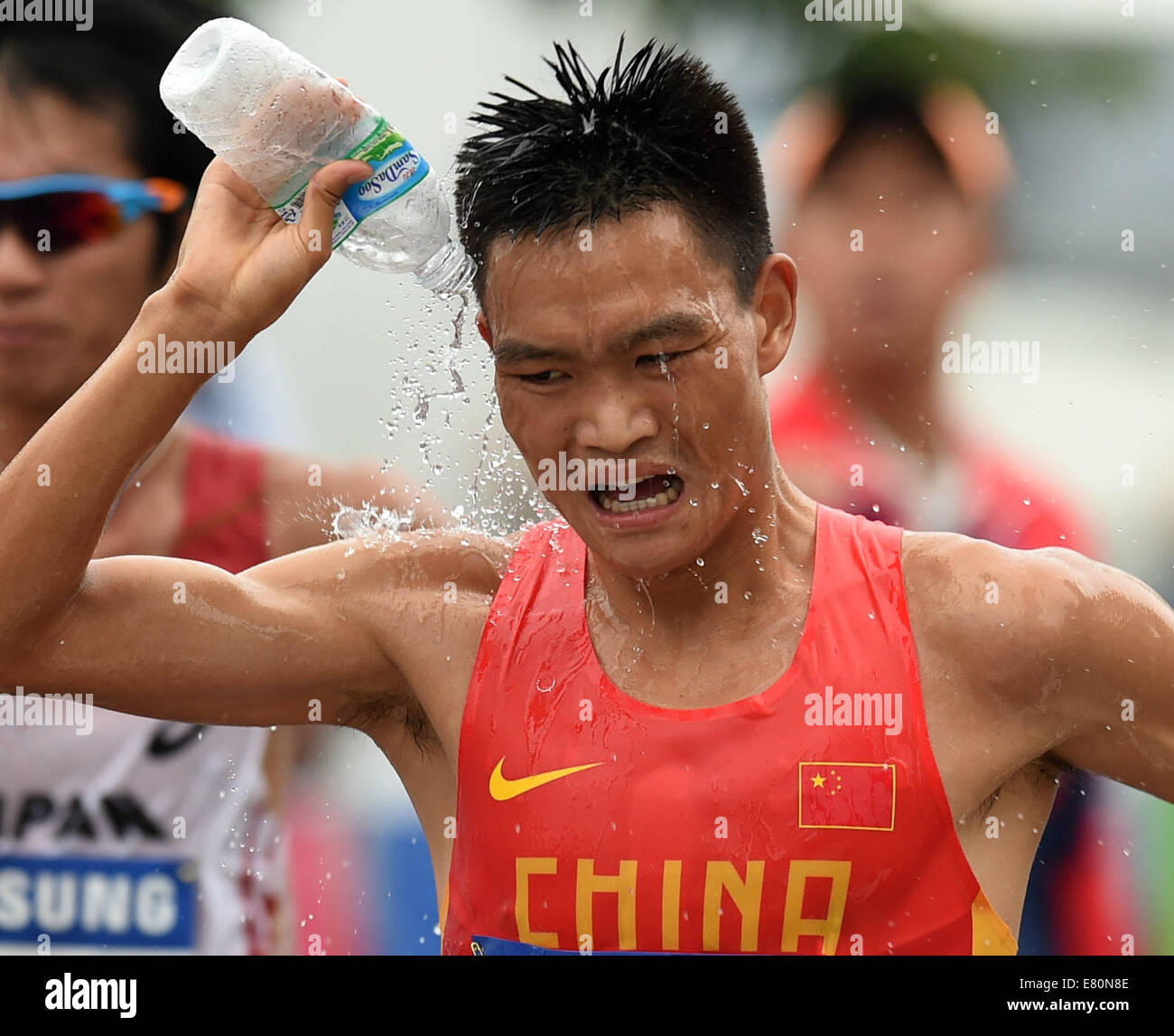 Incheon, South Korea. 28th Sep, 2014. Cai Zelin of China competes ...