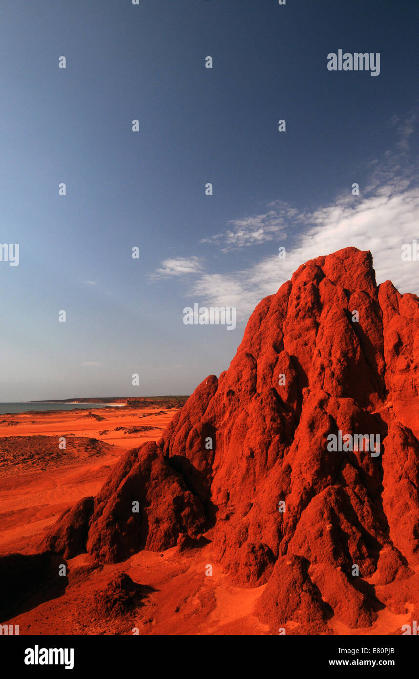 Red pindan soils at James Price Point, Dampier Peninsula, Kimberley, Western Australia Stock ...