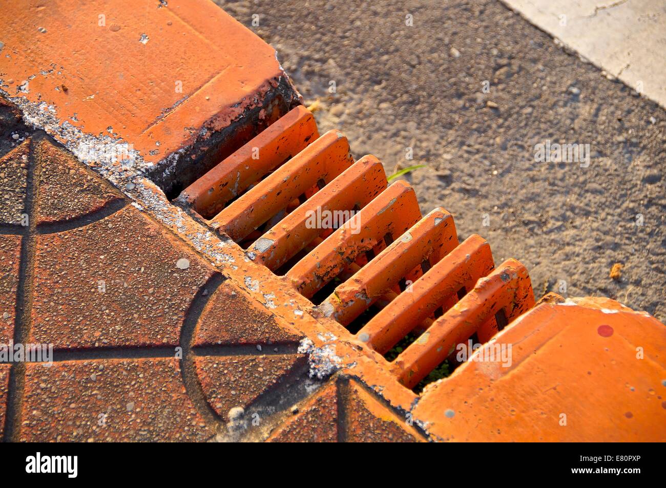 The close view of drainage holes for bridge Stock Photo - Alamy