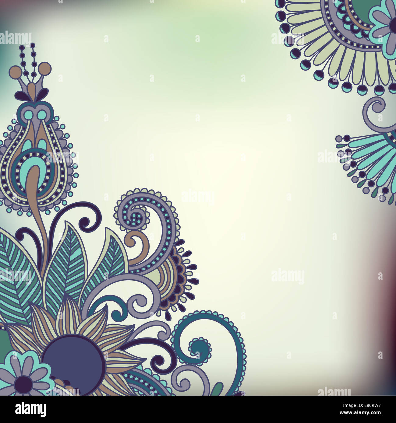 floral vintage frame Stock Photo - Alamy