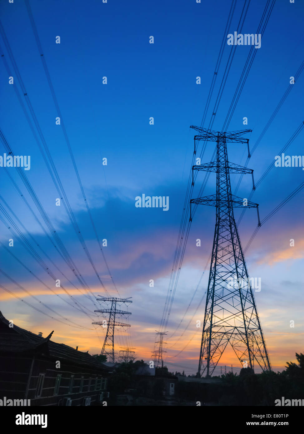 Power pylons hi-res stock photography and images - Alamy