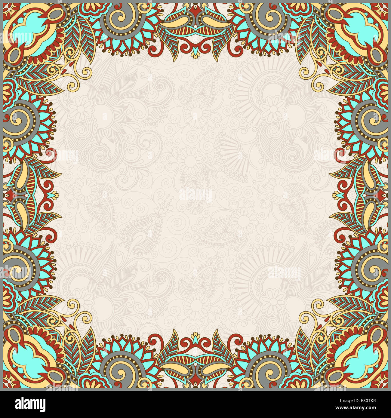 floral vintage frame Stock Photo - Alamy