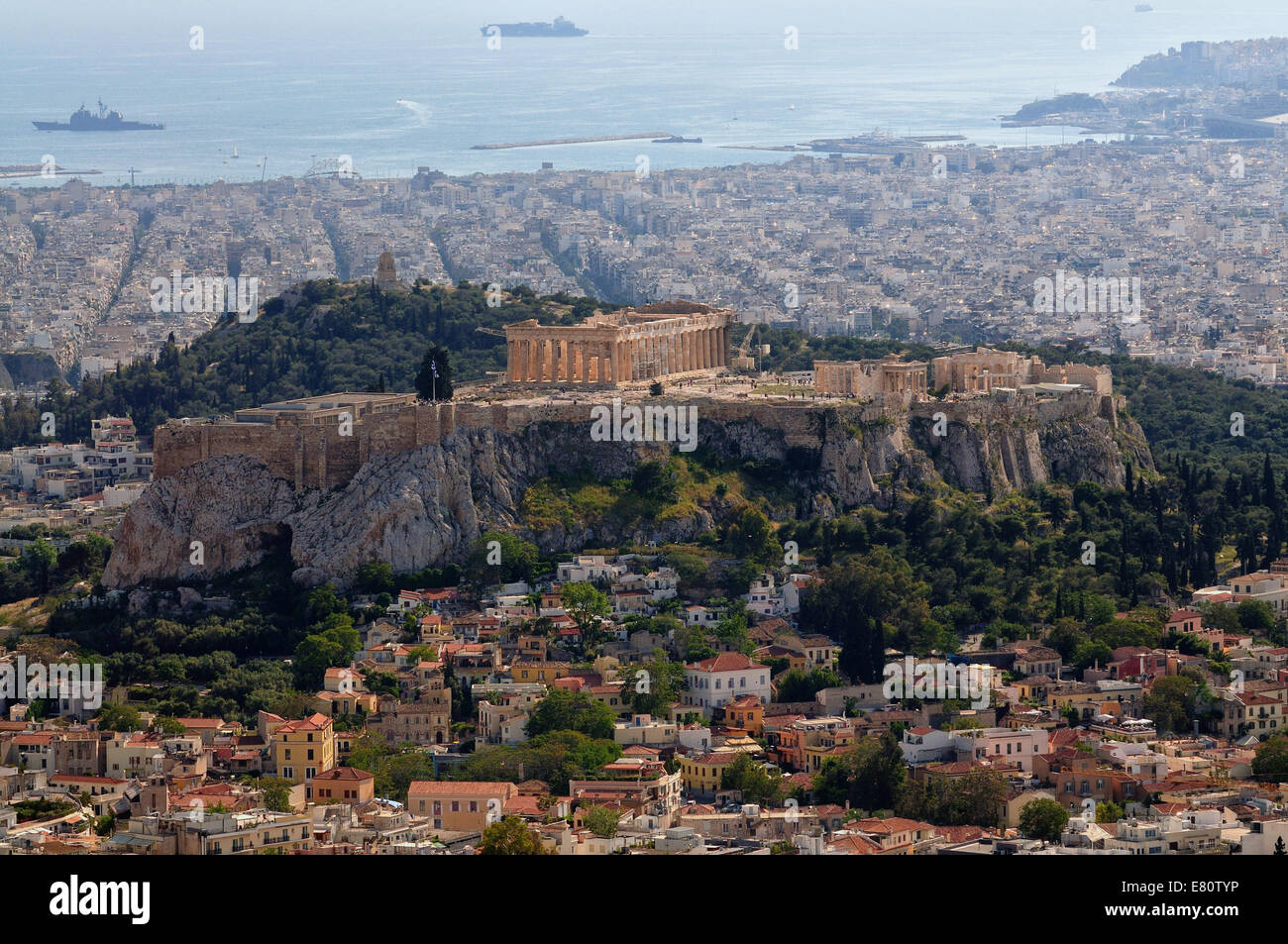 Acropolis aerial hi-res stock photography and images - Alamy