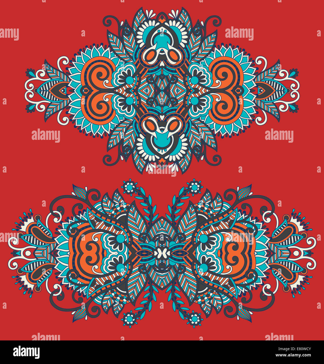 ornamental floral adornment Stock Photo - Alamy
