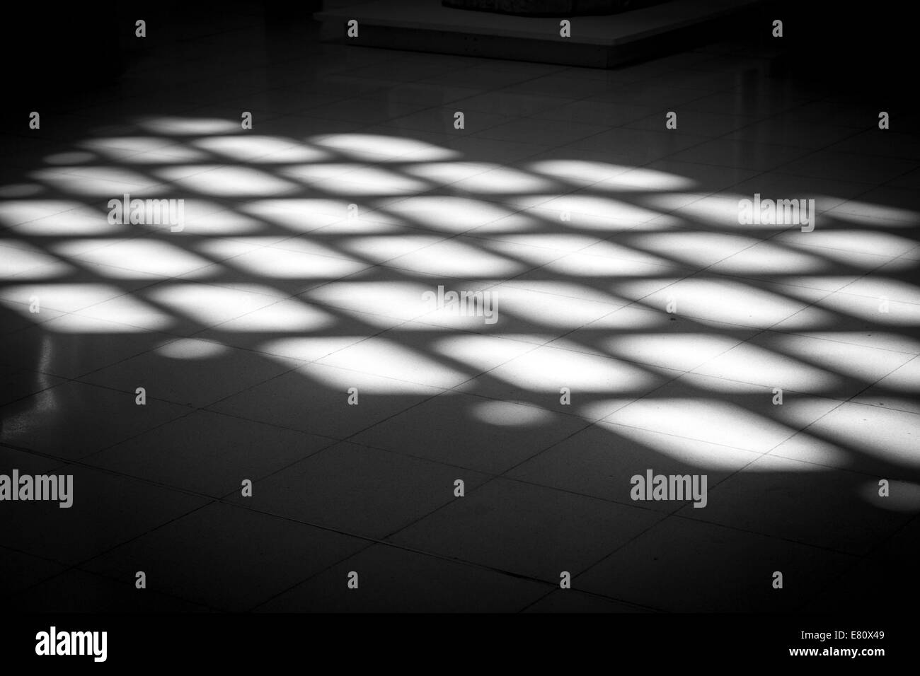 black and white light pattern on the floor Stock Photo - Alamy