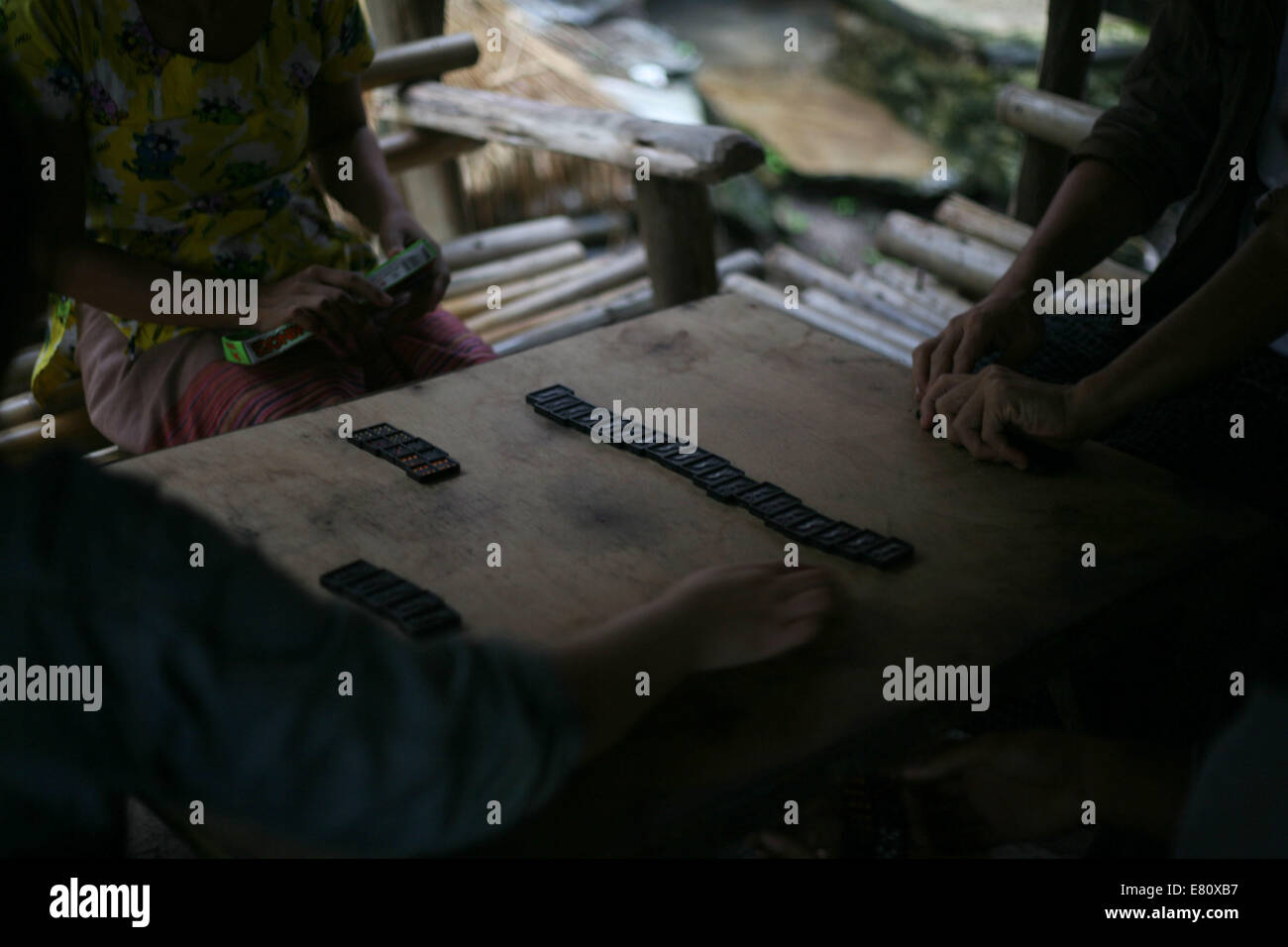 Umpiem, Umphang, Thailand. 1st Jan, 2000. Burmese refugees in the ...