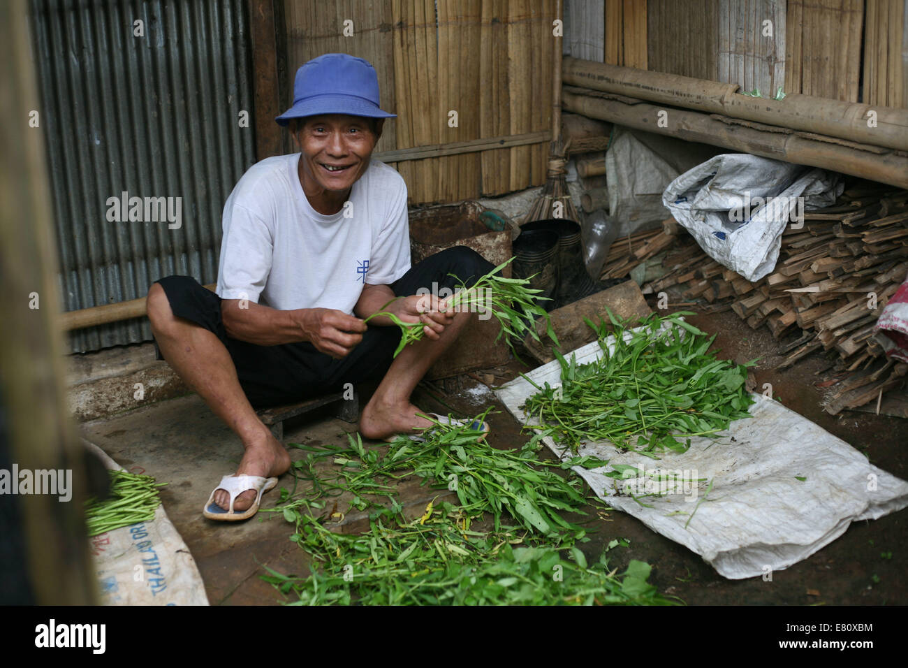 Umpiem, Umphang, Thailand. 1st Jan, 2000. A burmese refugee in the ...