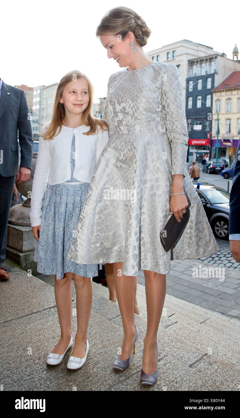 Antwerp, Belgium. 27th Sep, 2014. Queen Mathilde and Princess Elisabeth ...