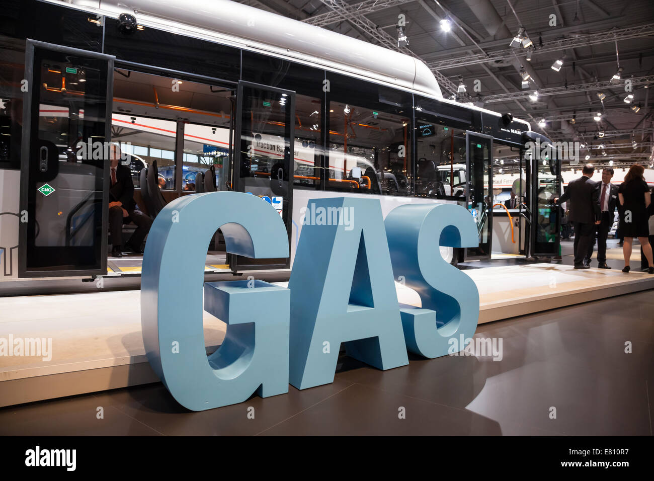MAN City Bus with Gas Engine at the 65th IAA Commercial Vehicles Fair ...