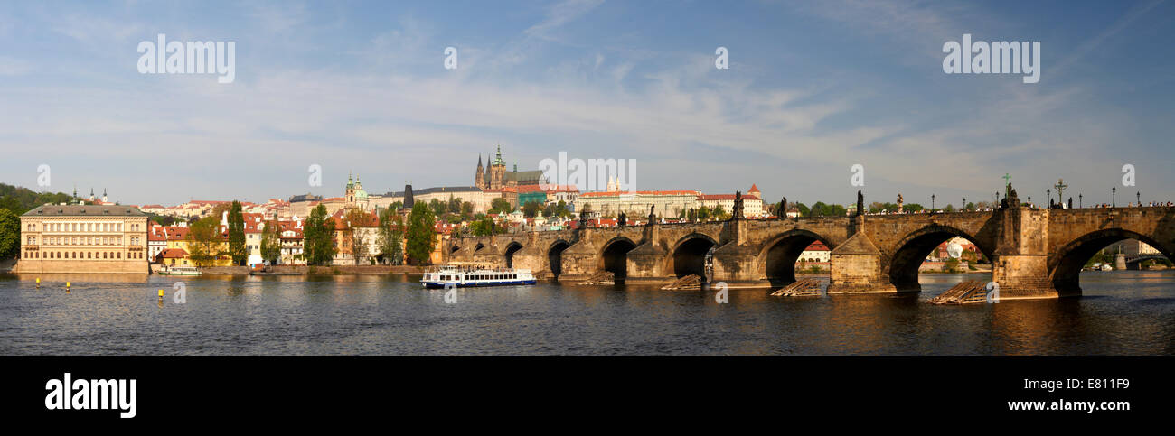 Prague panorama in high-res Stock Photo - Alamy