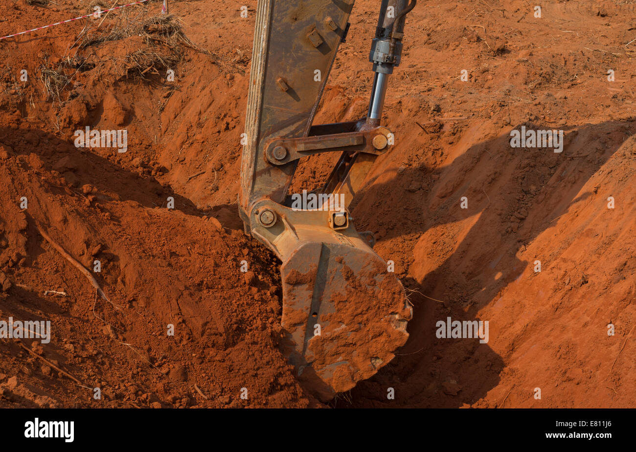 Excavator Digging Hole High Resolution Stock Photography and Images - Alamy