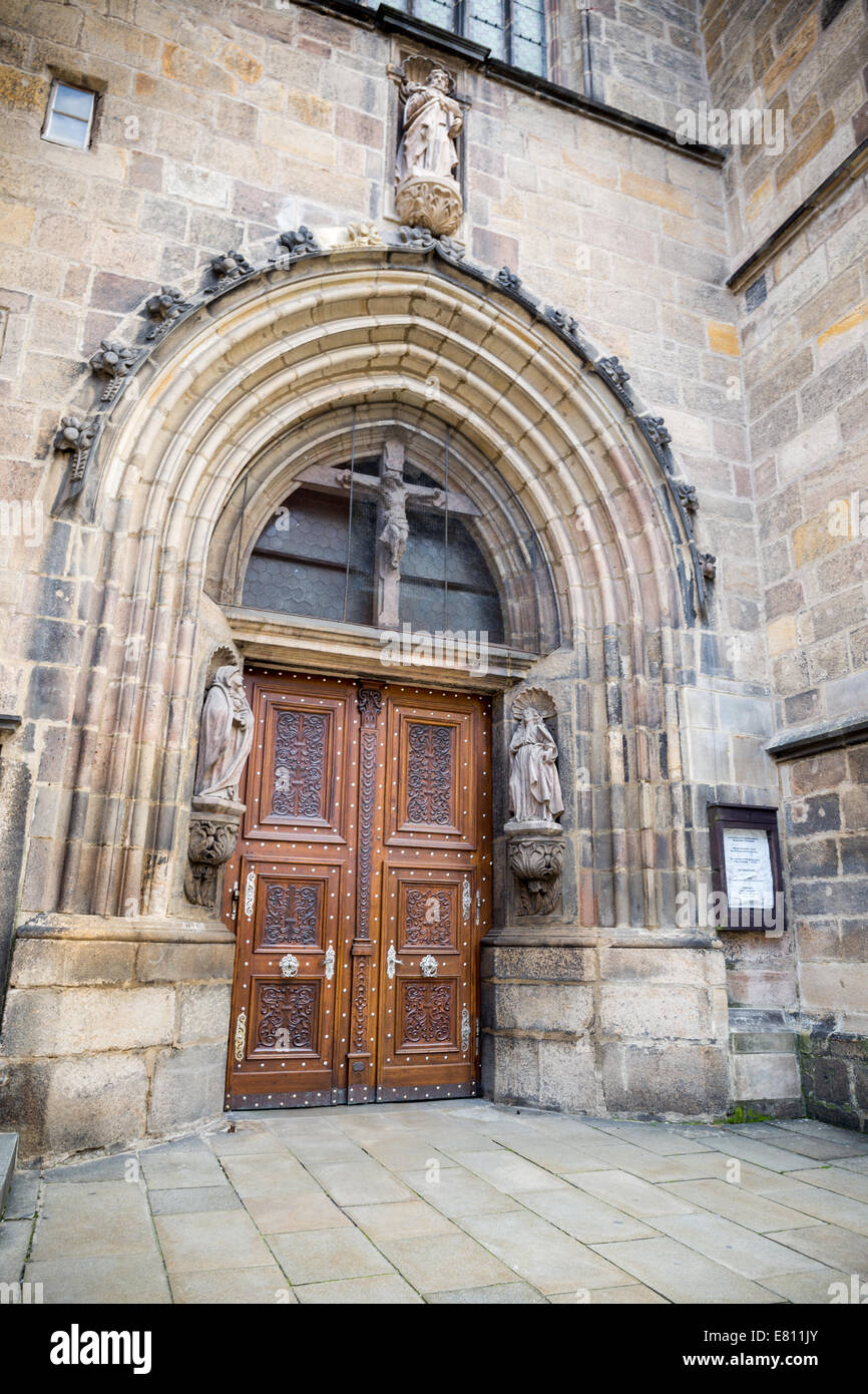 Gothic Cathedral of Saint Bartholomew in Plzen, Western Bohemia, Czech ...