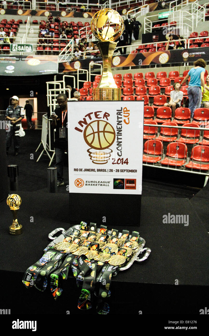 Trophy of championship during the second match for a Intercontinental ...