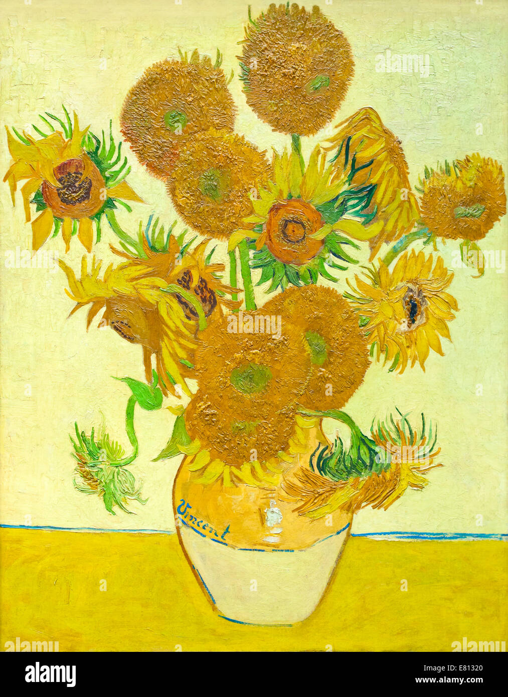 Sunflowers Vincent Van Gogh Painting High Resolution Stock Photography ...