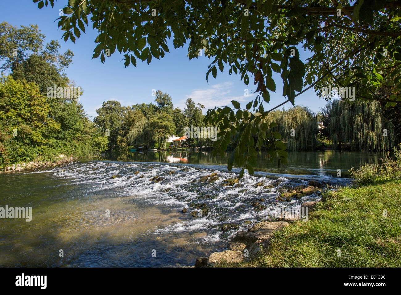 The Charente river at Vibrac in the Cognac region of France Stock Photo ...