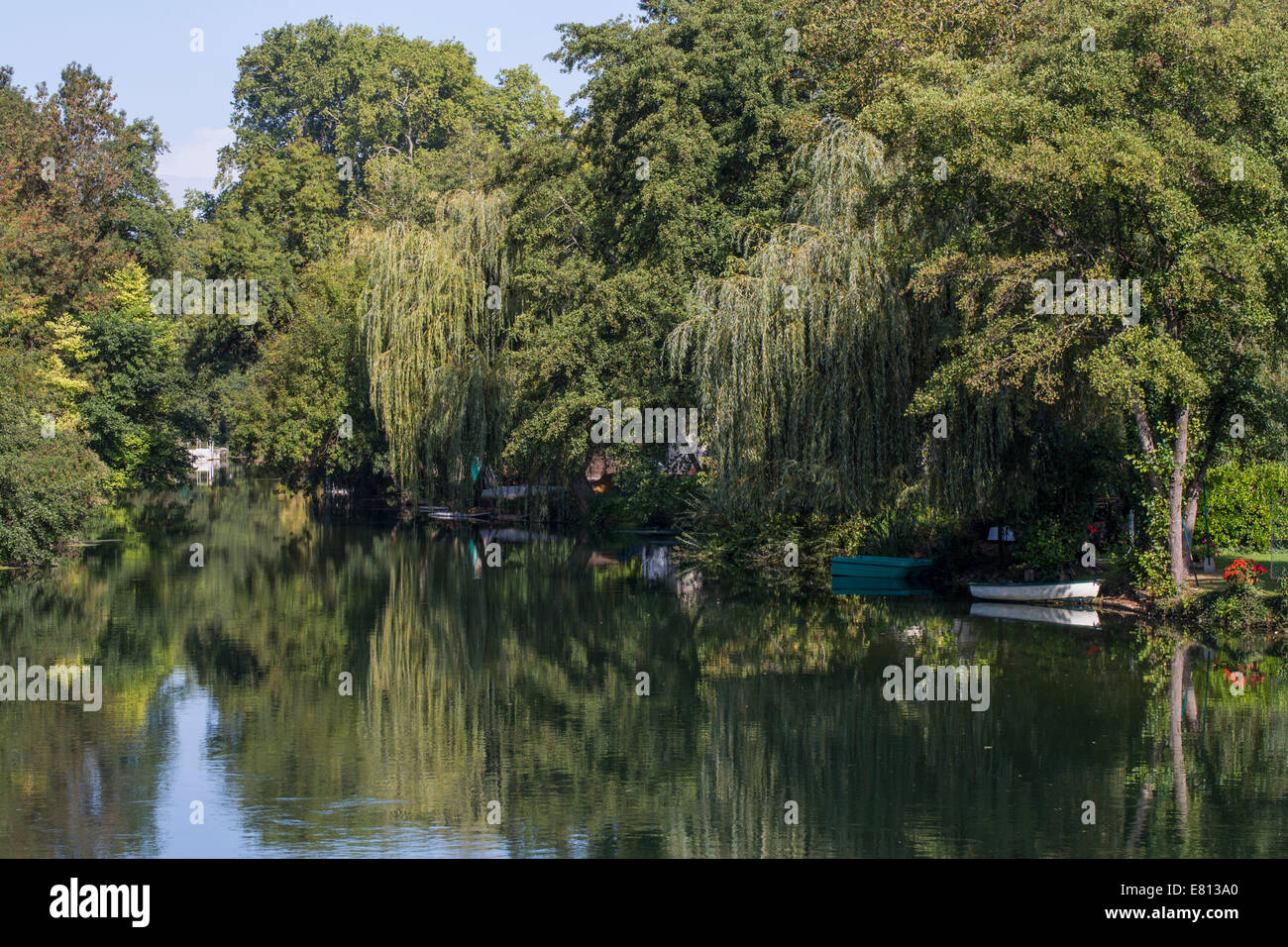 The Charente river at Vibrac in the Cognac region of France Stock Photo ...