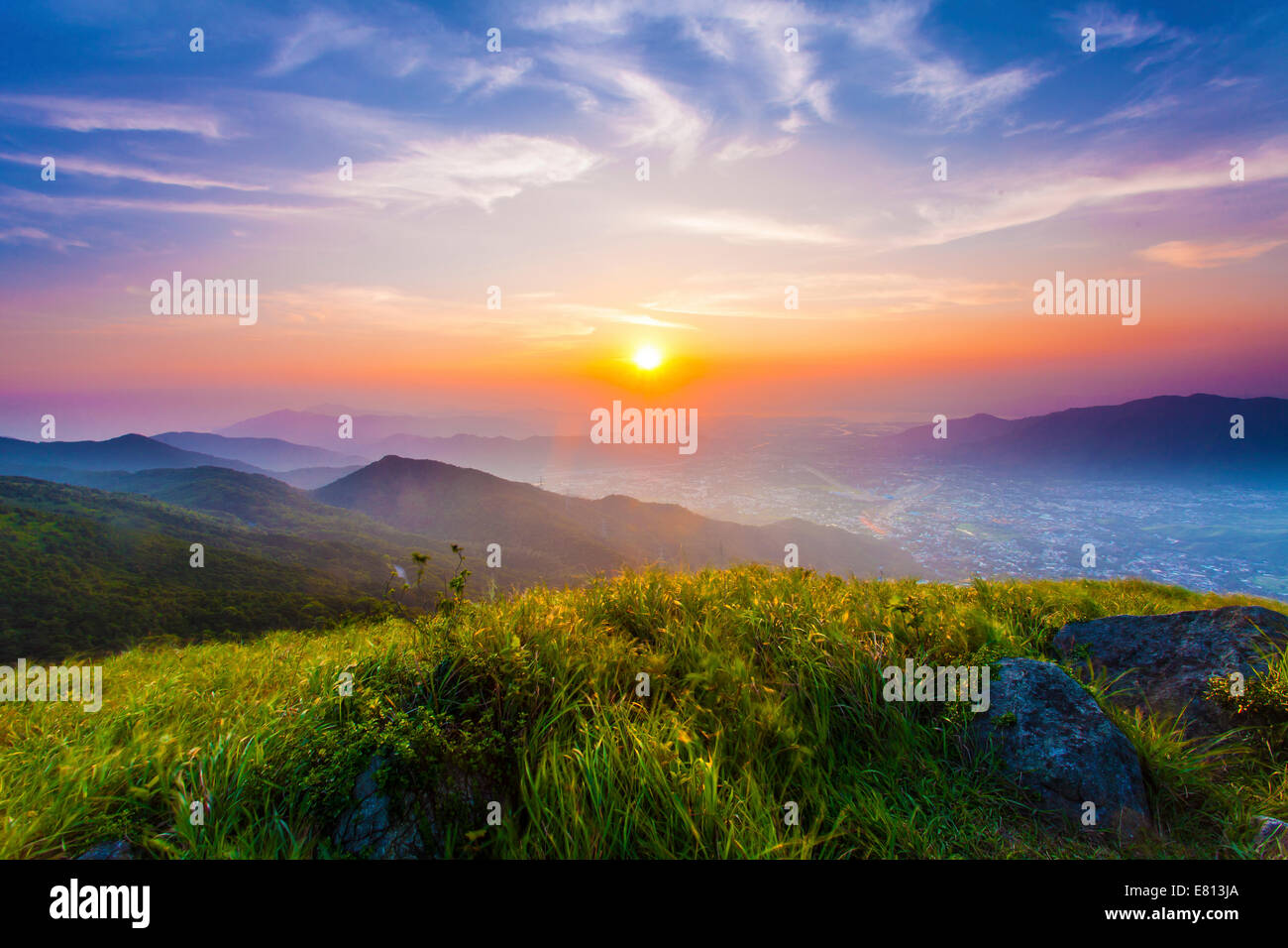 Colorful summer landscape at mountains Stock Photo - Alamy