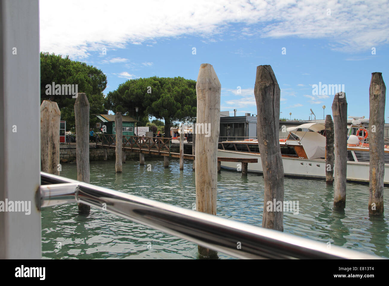 Venice, view from the side of the lagoon. Water landscapes of Venice ...