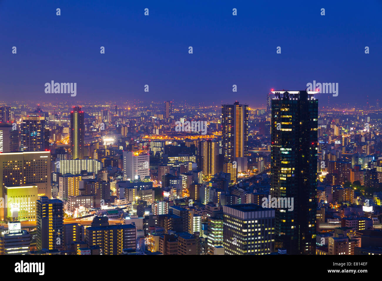 Night scene in Osaka, Japan Stock Photo - Alamy