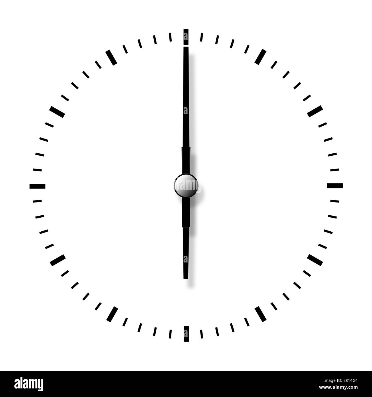 3d time clock deadline countdown red watch Black and White Stock Photos ...