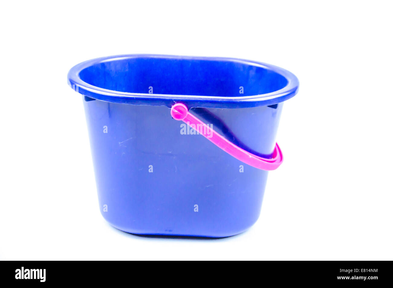 blue plastic ware on white background Stock Photo - Alamy