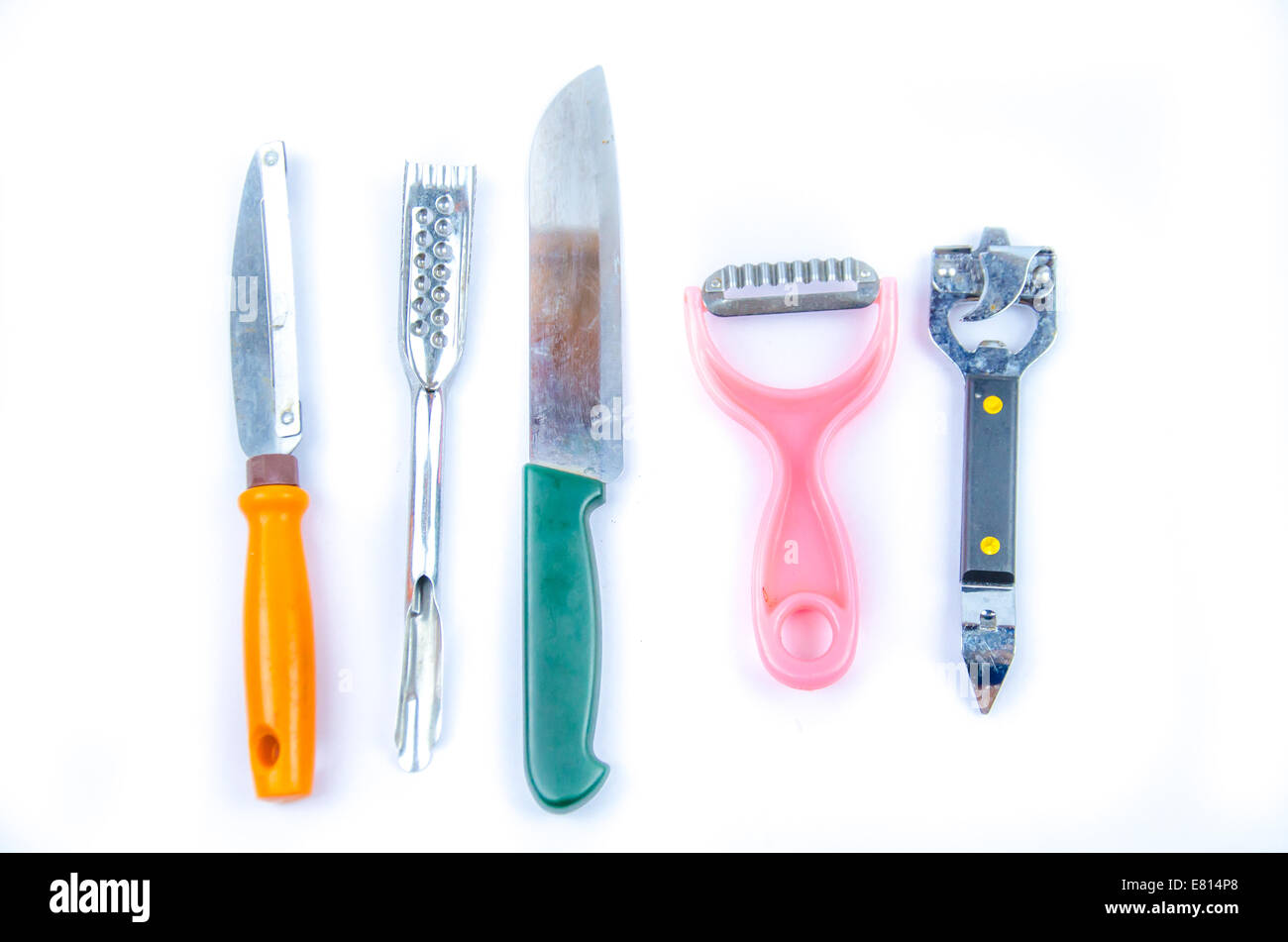 Kitchen knife chopping board Cut Out Stock Images & Pictures - Alamy