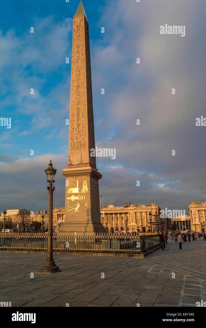 France, Paris, Obelisk, Place de la Concorde Stock Photo - Alamy