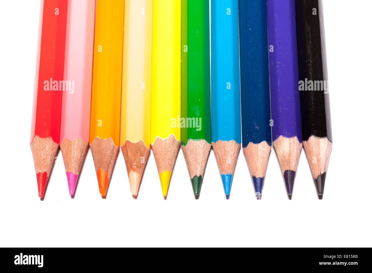 Black ten pencils hi-res stock photography and images - Alamy