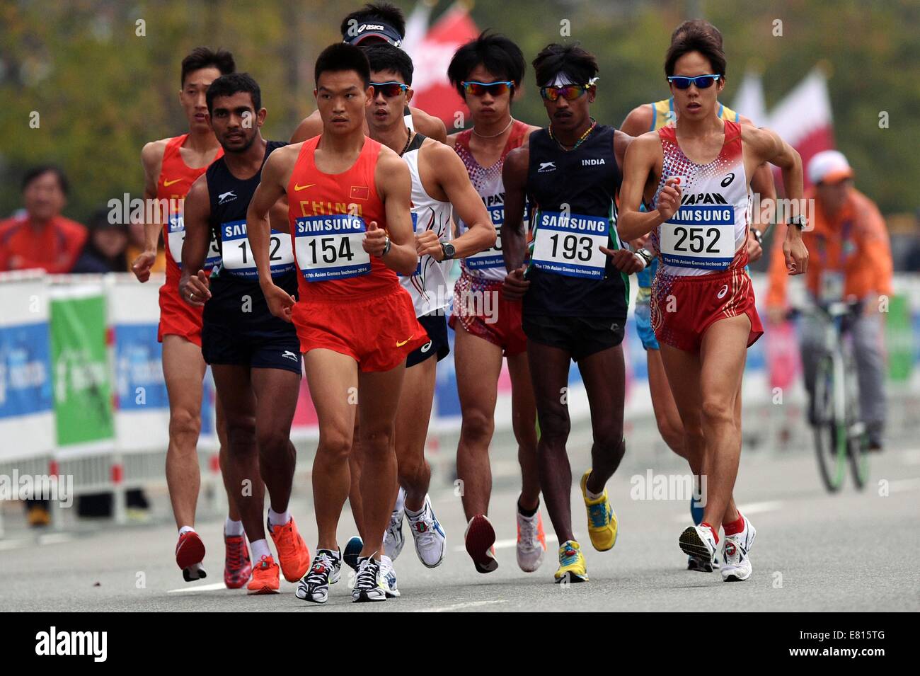 Incheon, South Korea. 28th Sep, 2014. (L-R) Eiki Takahashi, Yusuke ...