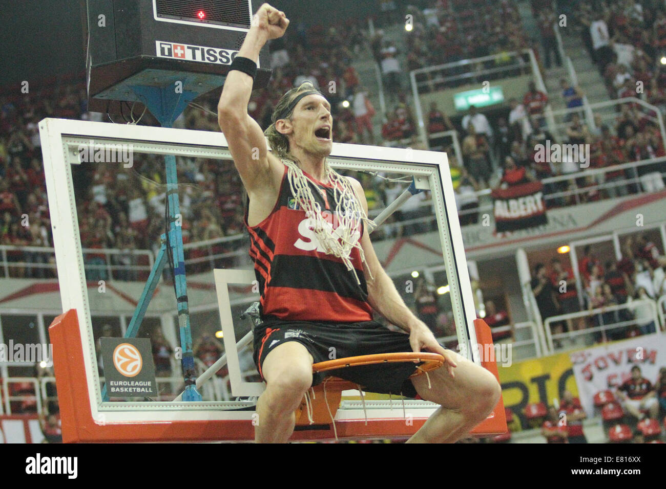Walter Herrmann celebrates a championship for Flamengo after the second ...