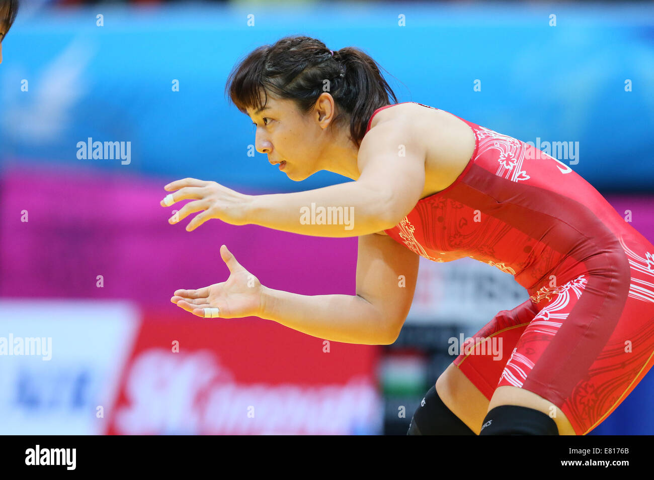 Incheon, South Korea. 28th Sep, 2014. Kyoko Hamaguchi (JPN) Wrestling ...