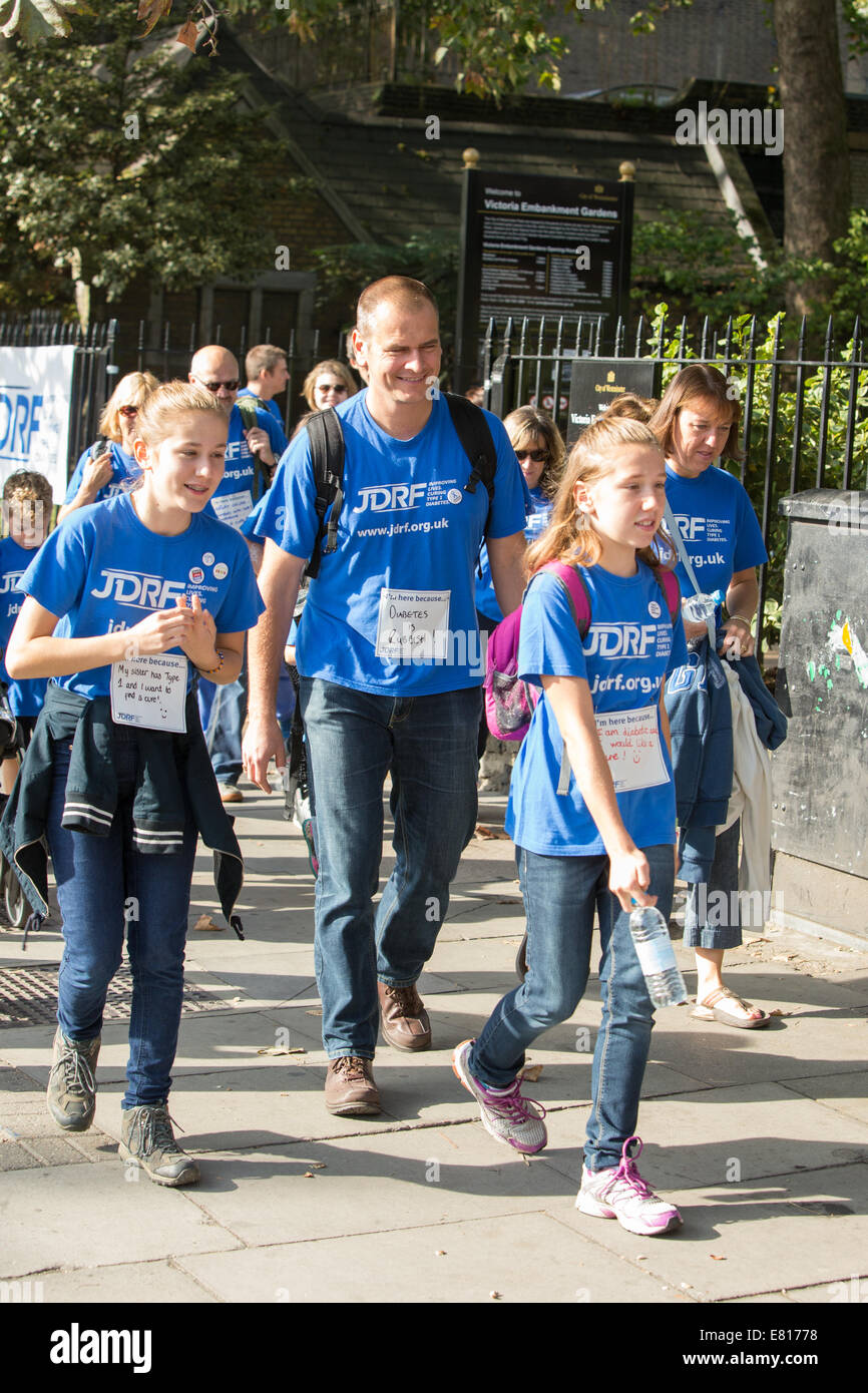 London, UK, 28th September 2014. The Juvenile Diabetes Research ...